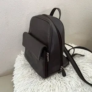 Aurielle | Bags | Vintage Aurielle Brown Leather Backpack Convertible ...